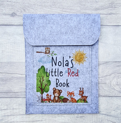 Woodland red book folder | Crafty Little Fox