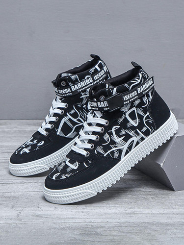 Graffiti Print High Tops | Urban Runway