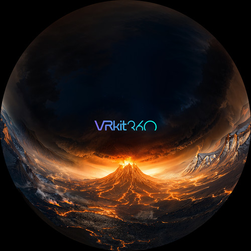 Fiery Earth full of volcano 8K Fisheye | Vrkit 360