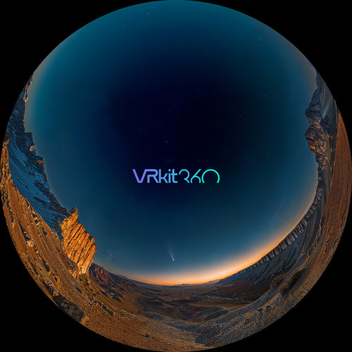 Comet over high valleys v1 8K Fisheye | Vrkit 360