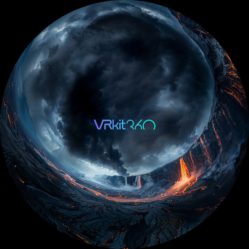 Lava waterfall v2 8K Fisheye | Vrkit 360