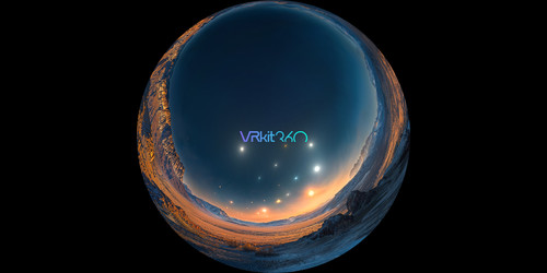 Exo Planet with multiple Suns 8K Fisheye | Vrkit 360