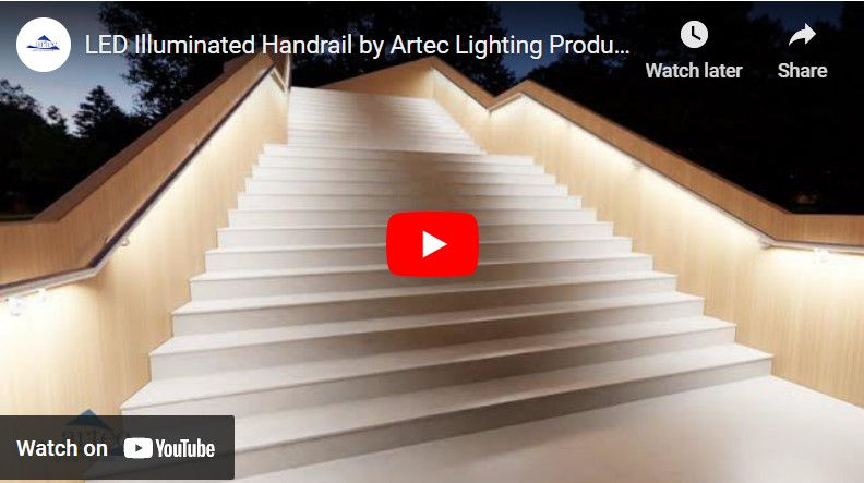 Illuminated Handrail | LED Handrail Lighting | Artec Lighting Products Inc