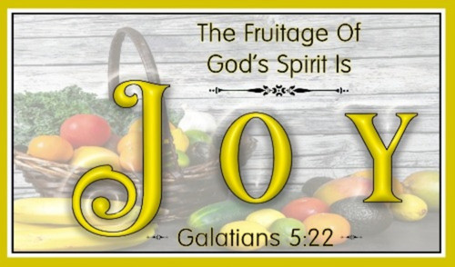 Fruitage of God's Spirit Magnet - Joy | Art2NspireU