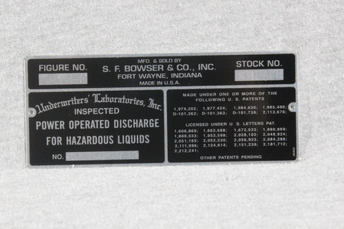 Bowser Gas Pump ID Tag | KCsKoolFuel