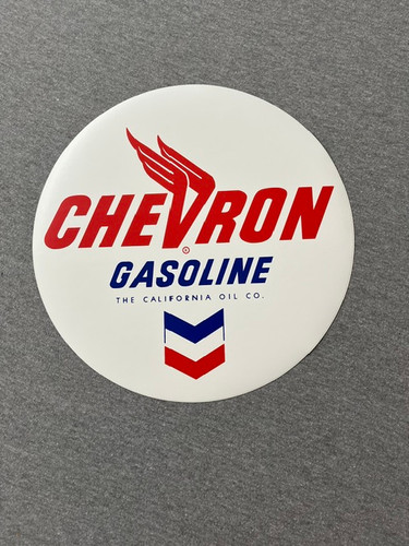 Chevron Gasoline 12" Vinyl Decal | KCsKoolFuel