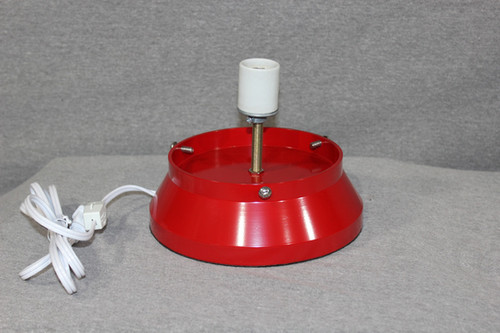 Red Lamp Base for Globe | KCsKoolFuel