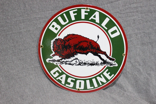 Buffalo Gasoline Porcelain Sign | KCsKoolFuel