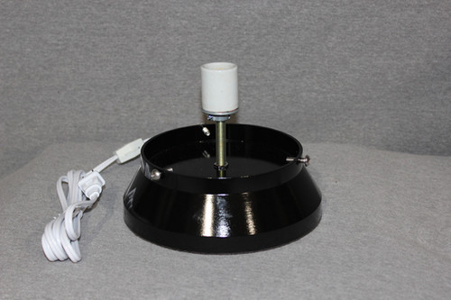 Black Lamp Base for Globe | KCsKoolFuel