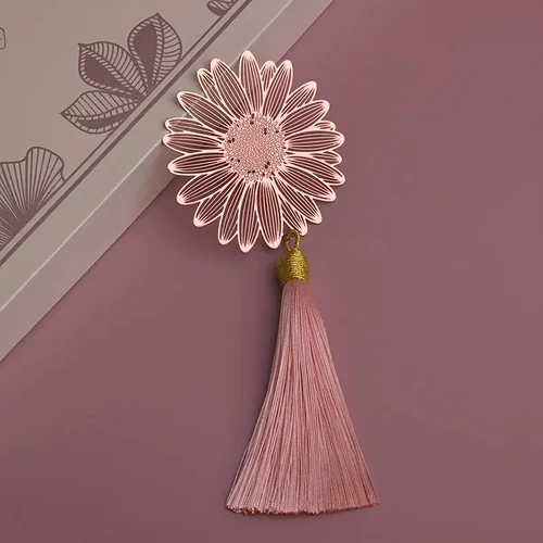Metal Rose Gold Sunflower Bookmark | Sydney Gift Hampers