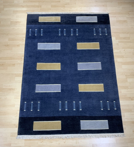 KODARI BLOCKS HAND-KNOTTED 100% WOOL AREA RUG | kpowers