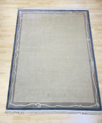 KODARI SCROLL 100% WOOL HAND-KNOTTED AREA RUG | kpowers