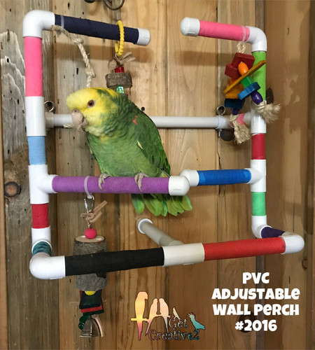 GC2 PVC ADJUSTABLE WALL PERCH | GET CREATIVE2