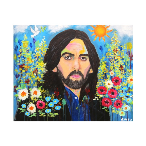 GEORGE HARRISON - ART PRINT WITH MOUNT | stevieriks