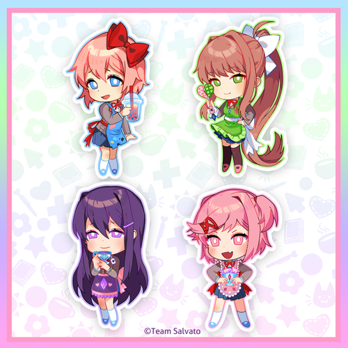DDLC CHIBI STICKERS | ITEM SHOP