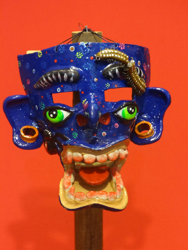"Tastoan" Mask from Tonala by Betzabeth Marin | elnahualgallery