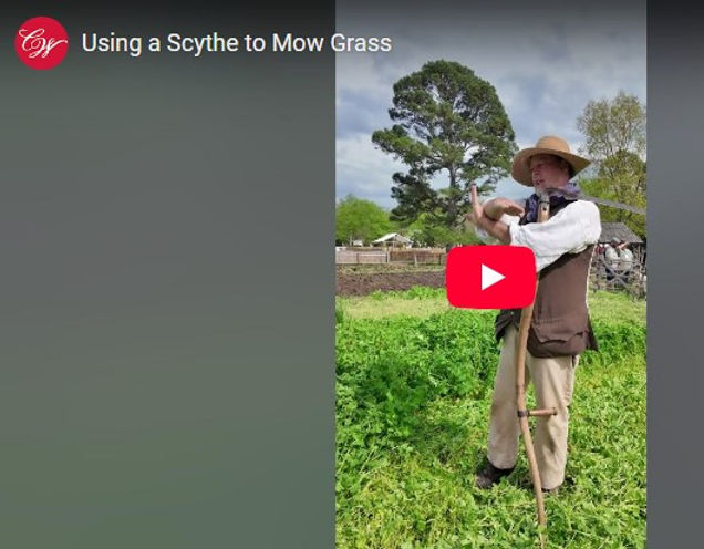 How to use a scythe