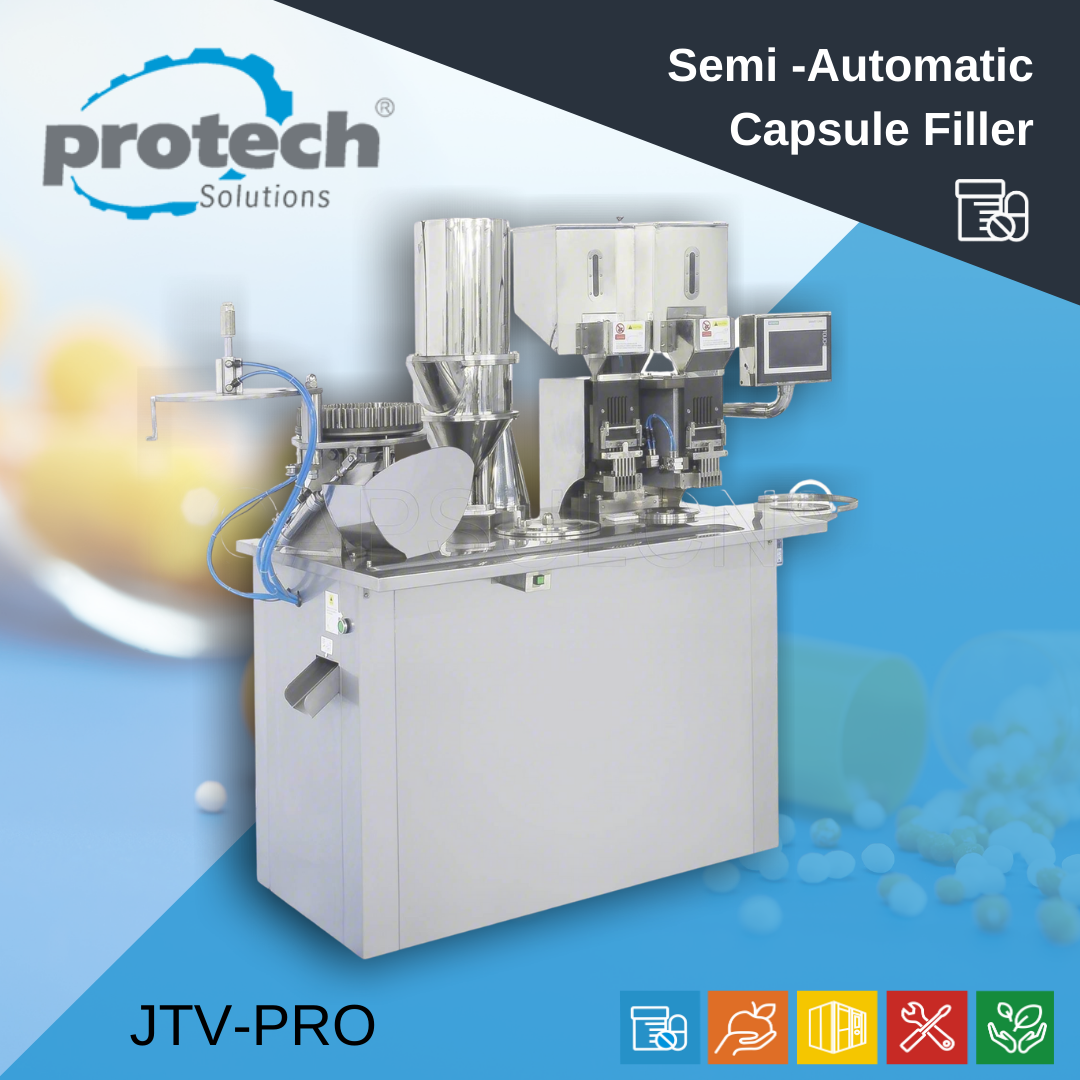JTV PRO Semi Automatic Capsule Filling Machine | Protech-Group