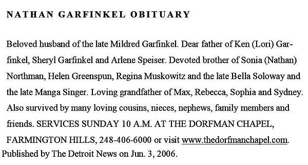 NATHAN GARFINKEL | The Holocaust