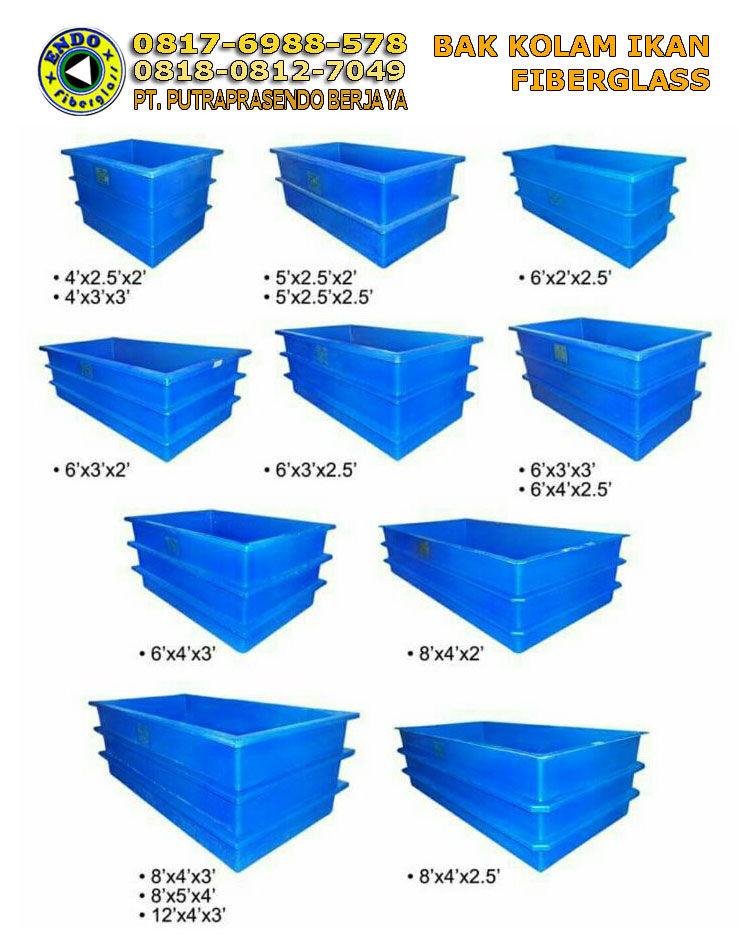 Jual Bak Kolam Ikan Fiberglass Murah di Jakarta