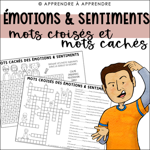 Émotions et sentiments - Mots cachés | Apprendre à apprendre