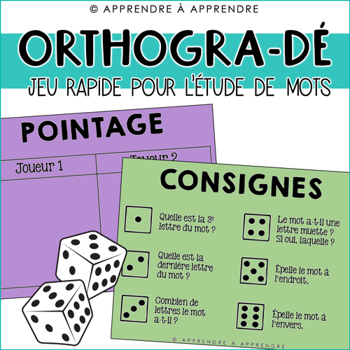 Orthogra-dé | Apprendre à apprendre