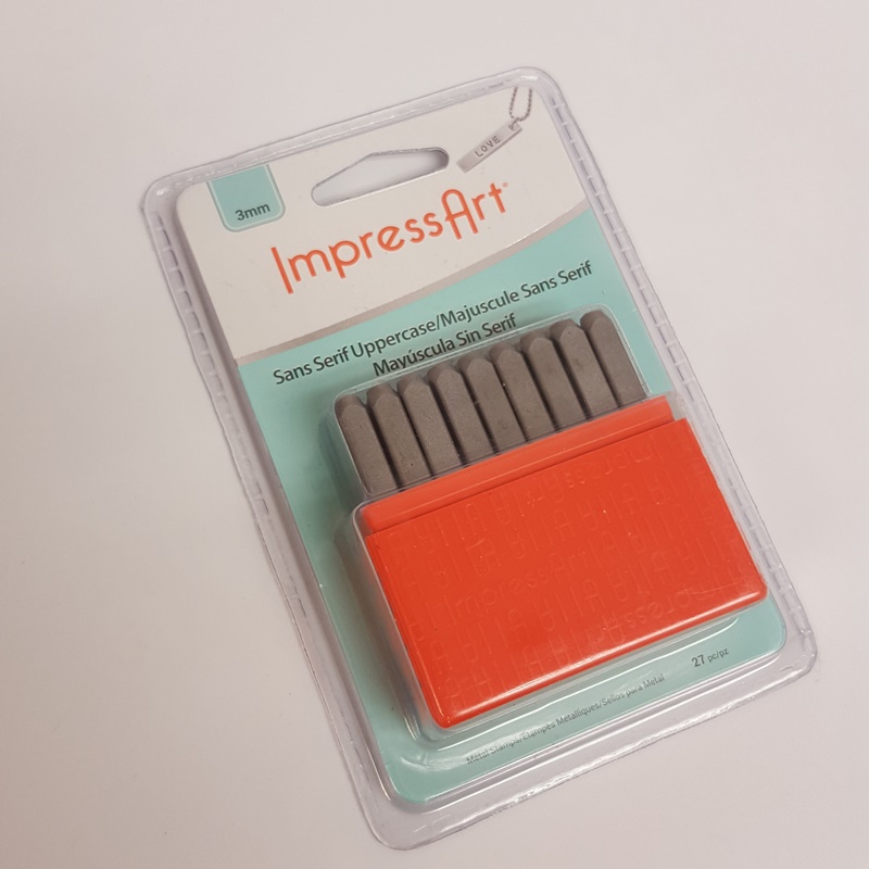 Papercraft Alphabet Metal Stamping Set Uppercase Letters Sans Serif ...