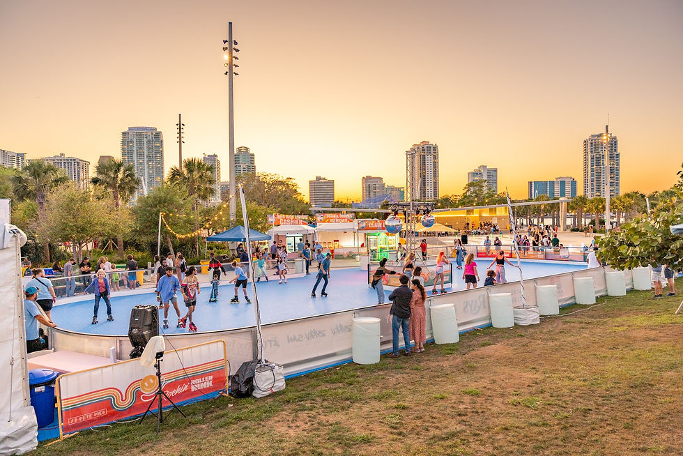 Let the good times roll as the Waterfront Rockin’ Roller Rink rolls ...
