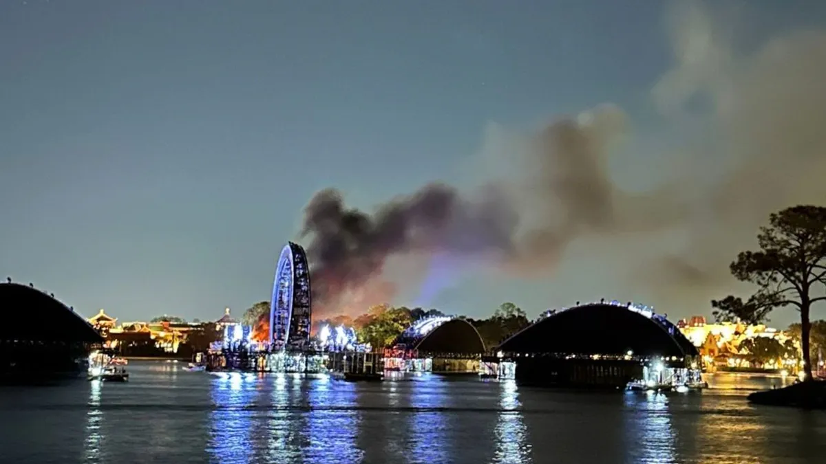 Fire At Walt Disney World, Harmonious Barge Goes Up In Smoke At EPCOT