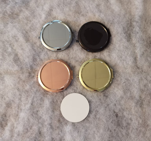 Compact Mirror With Sublimation Blank | Fontee Supply Blanks