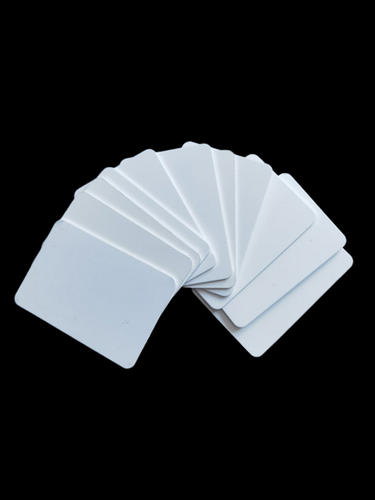 White Double Sided Aluminum Sublimation Cards | Fontee Supply Blanks