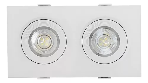 SPOT LED QUAD. DUPLO 10WBF BR | ELETROABC