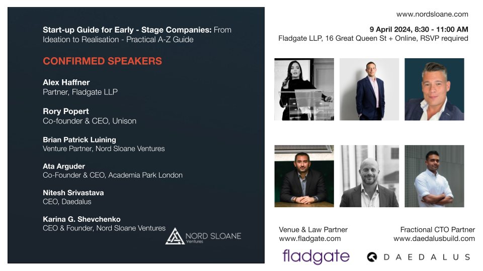 Breakfast Roundtable: Start-up Guide for Early-stage Companies: From ...