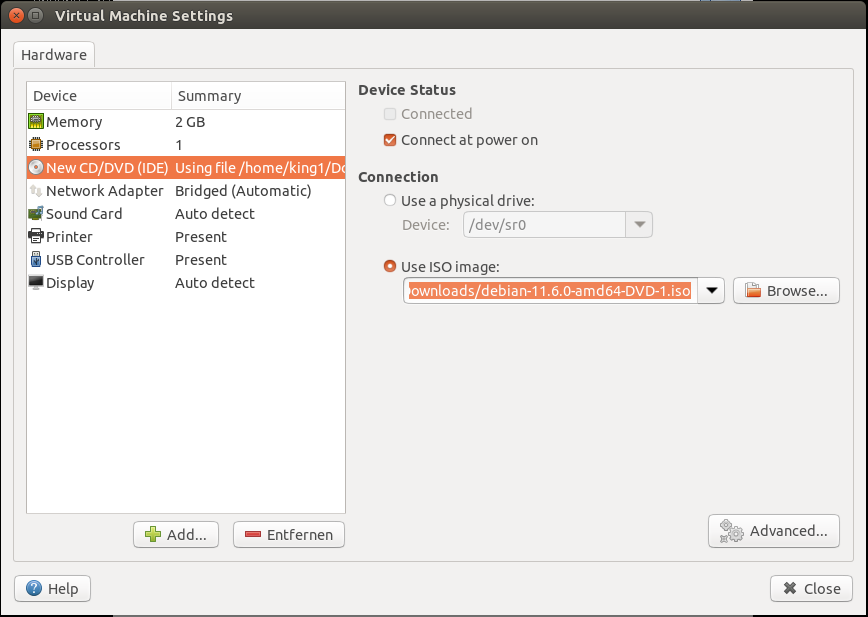 Debian Server 11 - Teil 1 - Installation