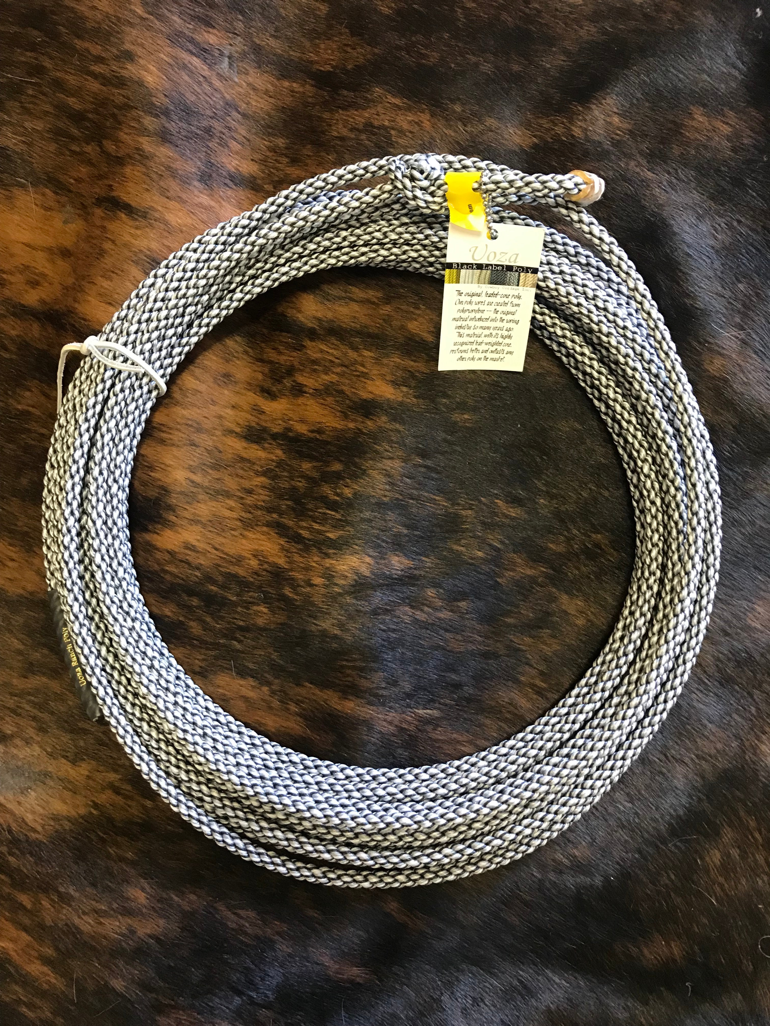 Salt and Pepper Ranch Rope - 3 Strand, 9.0mm, 50' or 60' | Mysite