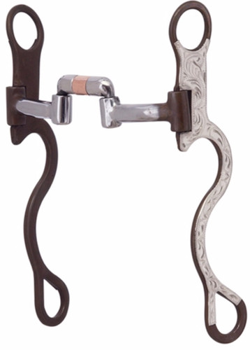 Articulated Antique Brown Bit with Hinged Square Low Port Mouthpiece ...