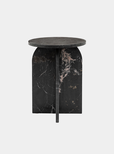 Black Marble Side Table | BoxwoodHomeInteriors