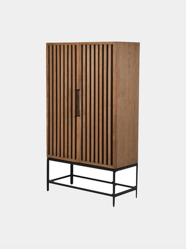 Oak Slatted Cabinet | BoxwoodHomeInteriors