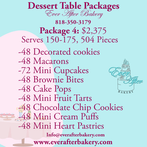 Dessert Table Package 4 – Serves 150–175 Guests (504 Pieces) | Ever ...