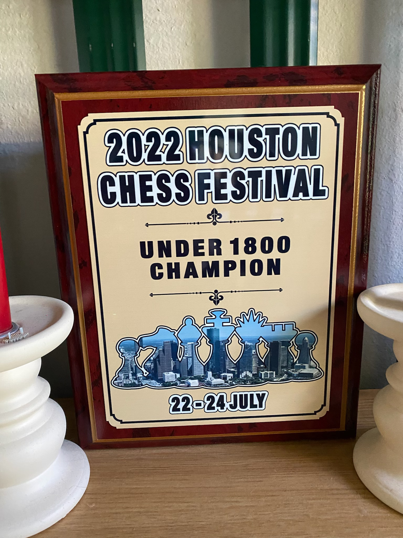 Beau Phillips Wins 1800 & Under Division Houston Chess Festival