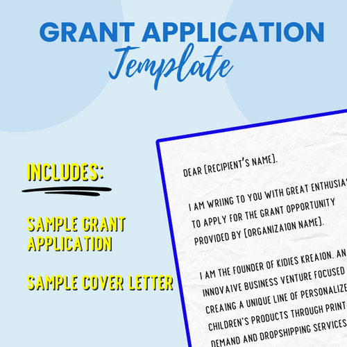 Grant Template: Grant Sample Cover Letter and Application | ODETTA ...