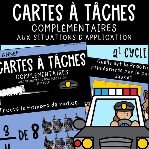 Cartes à tâches Enquête - 2e cycle | La classe de Karine