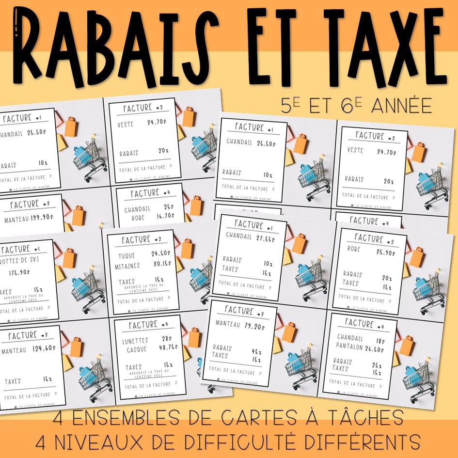 Enseigner le rabais (et la taxe), une bouchée à la fois