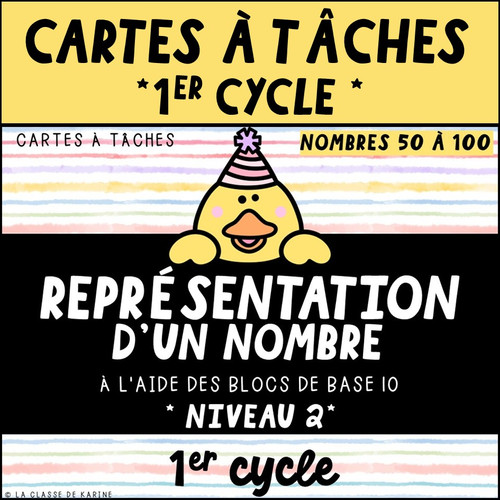 CàT - Rep. des nombres - Niveau 2 - 1er cycle | La classe de Karine