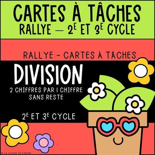 Rallye - Division - 2 chiffres par un chiffre sans reste | La classe de ...