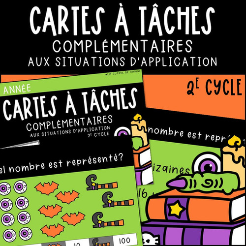 Cartes à tâches complémentaires - 2e cycle | La classe de Karine