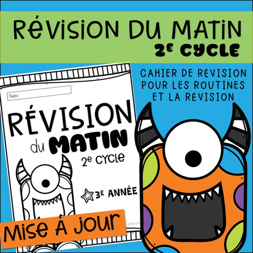 Révision du matin - Rentrée scolaire - 2e cycle | La classe de Karine