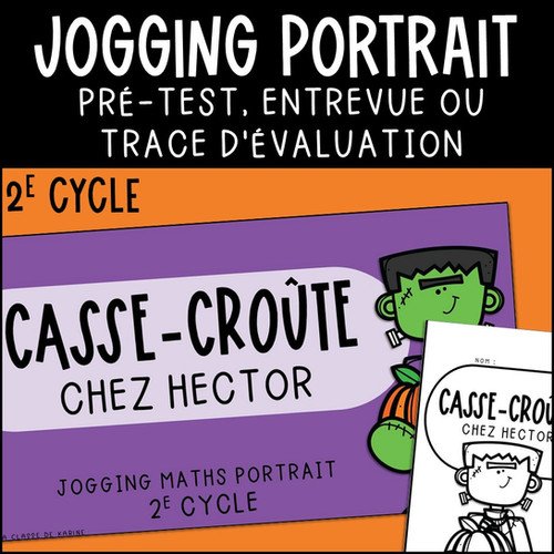 Casse-croûte Chez Hector - Jogging Portrait - 2e cycle | La classe de Karine