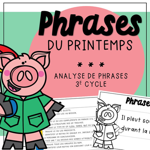 Phrases du printemps - 3e cycle | La classe de Karine