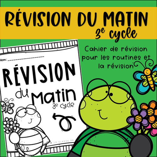 Révision du matin - Maths - Tortue - 3e cycle | La classe de Karine